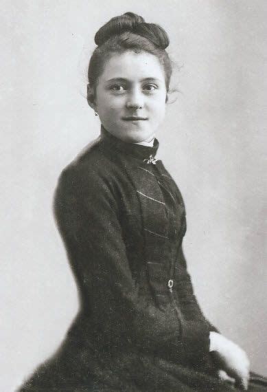 Photograph Of St Therese Of Lisieux As A Young Woman St Therese Of