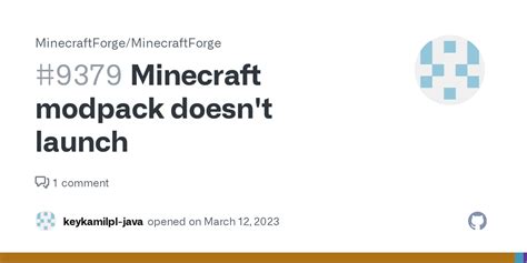 Minecraft Modpack Doesnt Launch · Issue 9379 · Minecraftforge