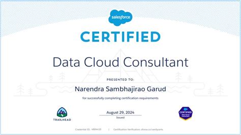Excited To Announce That I Successfully Passed The Salesforce Data Cloud Consultant