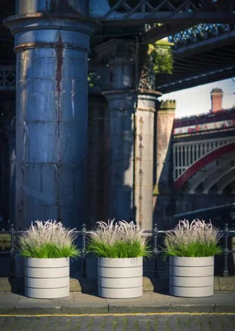 Circular Modular Planters Grp Contemporary Planters