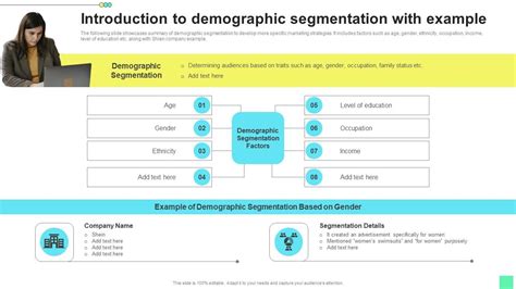 Introduction Demographic Introduction To Niche Marketing Audience