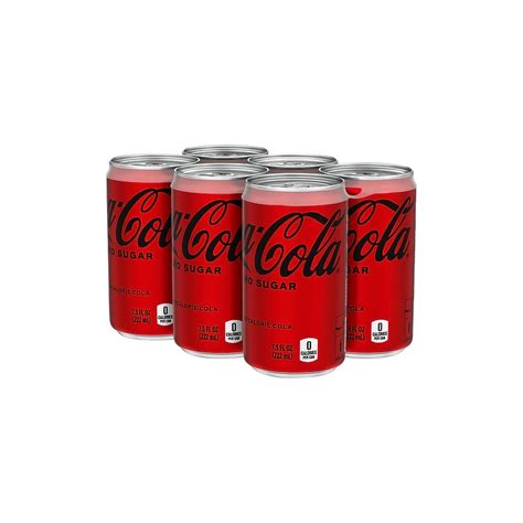 Coca Cola Coke Zero Mini Cans 7 5 Oz 24 Carton 00049000061048 Image 1