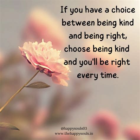Inspirational Quote Choose Kindness Over Being Right