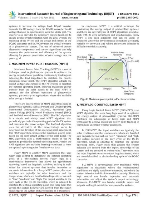 modeling of solar system with mppt based inverter synchronization with grid in simulation pdf