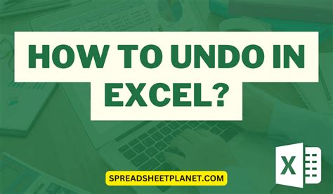 How To Undo In Excel 2 Easy Ways
