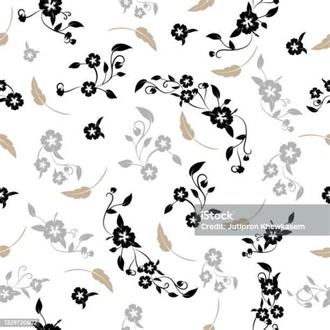 Vector Illustrations Of Abstract Flower Seamless Pattern Good For Backgrounds Textiles Fabrics