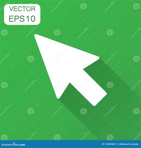Computer Mouse Cursor Icon In Flat Style Arrow Cursor Vector Il Stock