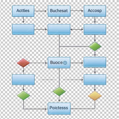 Business Process Automation Flowchart Premium Ai Generated Psd