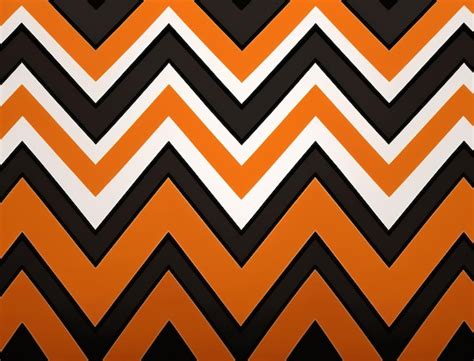 Premium Ai Image Orange Zig Zag Pattern Background That Is From Zigzag