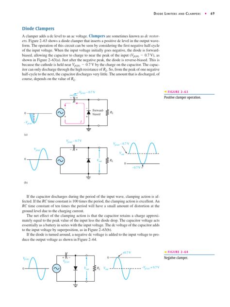 Lecture Diode As Clamper Pdf Manufactured Goods Electric Power