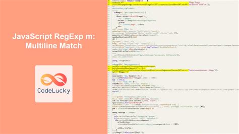 Javascript Regexp Multiline Matching Start Of Line Codelucky