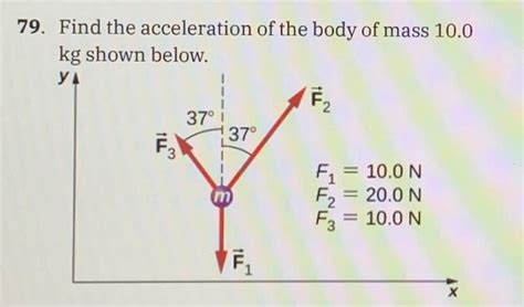 Solved Find The Acceleration Of The Body Of Mass Kg Chegg Com