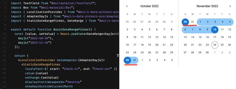 DateRangePicker Strange Selected Days Highlighting With ShowDaysOutsideCurrentMonth Issue