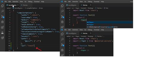 Visual Studio Code VSCode Jsx Flag Interferes With Auto Import