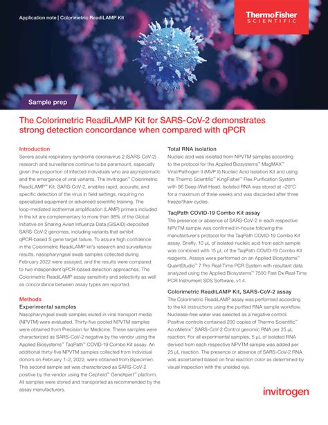 Pdf The Colorimetric Readilamp Kit For Sars Cov 2 Demonstrates Strong Detection Concordance