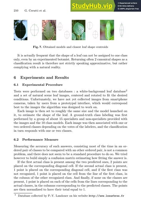 A Parametric Active Polygon For Leaf Segmentation And Shape Estimation Pdf