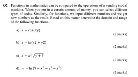 solved q2 functions in mathematics can be compared to the