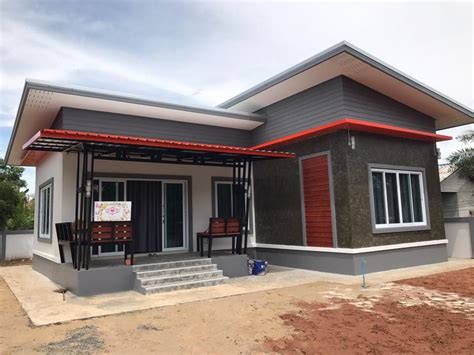 บ้านพักอาศัยชั้นเดียวสไตล์โมเดิร์น