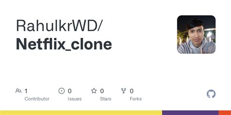 github rahulkrwd netflix clone