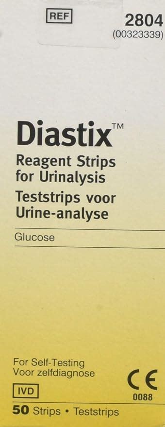 Diastix Urine Glucose Test Strips 50 Count Uk