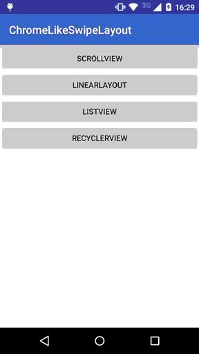 Chromelikeswipelayout Pull Down And Execute M Codekk Androidopen