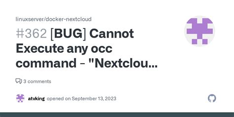 [bug] cannot execute any occ command nextcloud is not installed