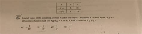 solved 7 h x h x 10 selected values of the increasing