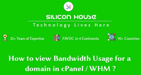How To View Bandwidth Usage For A Domain In Cpanel Whm Silicon