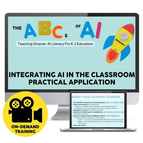 The Abcs Of Ai Ai Literacy For K 2 Educators Session 7 Integrating Ai In The Classroom The Abcs Of Ai Ai Literacy For K 2 Educators Session 7 Integrating Ai In The Classroom