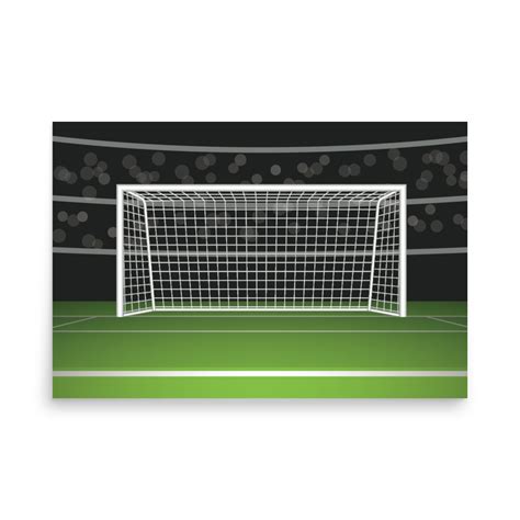 Soccer Net Visualization Poster Perfect Your Game Off The Field