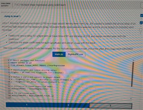 solved challenge 7 4 2 multiple linear regression using