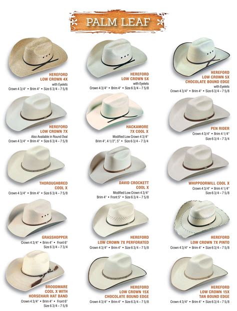 Straw Cowboy Hat Shapes