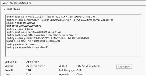 Since Yesterday The Application Pools Videoos Management Server In Iis