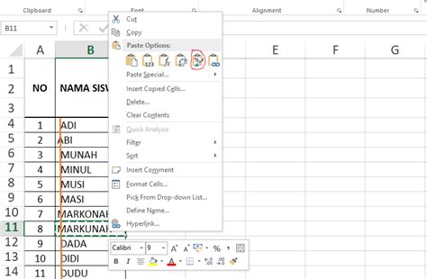 Menyamakan Format Data Pada Colom Excel Yang Tidak Rata Ada Spasi