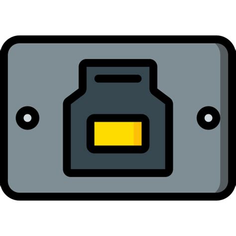 Usb Port Basic Miscellany Lineal Color Icon