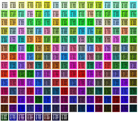Rgb Color Codes