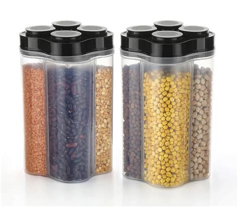 Plastic 4 Section Storage Containers Capacity 1000 Ml At ₹ 65 Piece In Rajkot