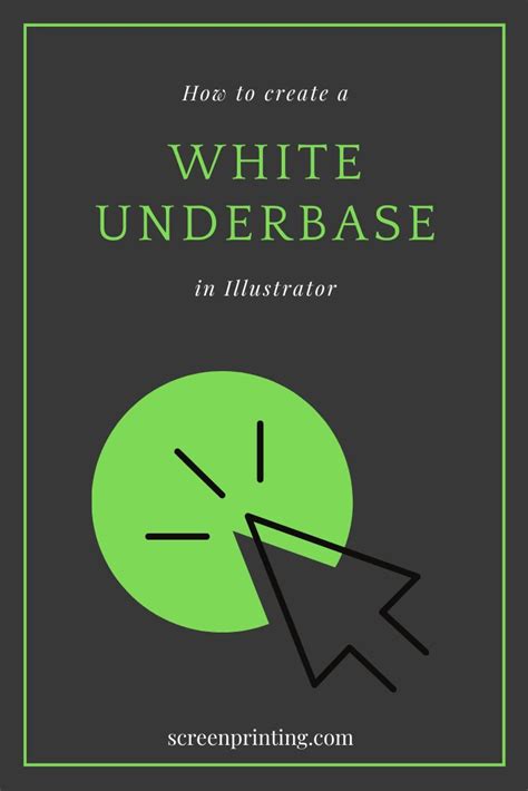 A Guide To Creating An Underbase In Adobe Illustrator Adobe Illustrator Screen Printing Art