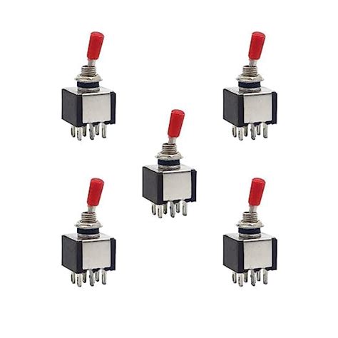 Sp Electron 6 Pin 2 Way Toggle Switch 3a5a Ac 250v125v Dpdt On Off