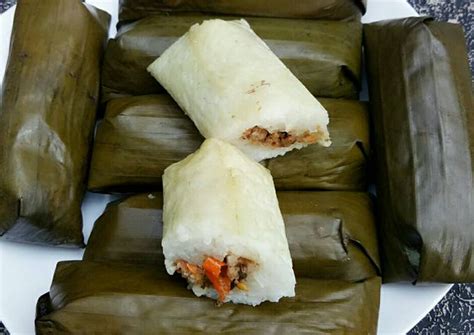 Resep Lontong Isi Oncom Pedas Oleh Luna Queen Cookpad