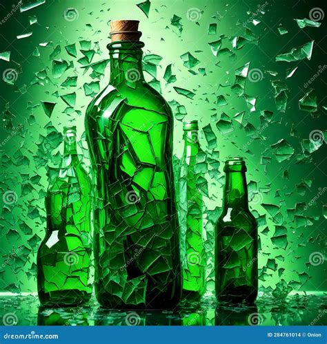 Glass Shattering Creating A Striking Texture Concept On A Solid