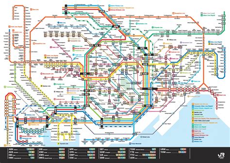 Tokyo Jr Subway Map United States Map