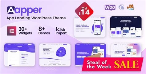 Apper Wordpress Multi Concept App Landing Page Theme By Acmee