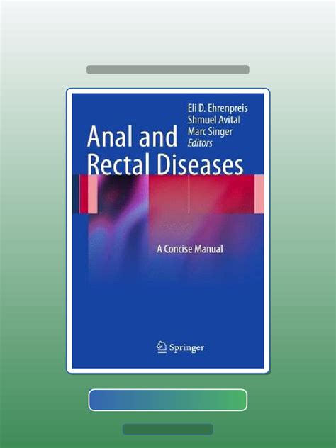 Anal And Rectal Diseases A Concise Manual Get It Now Pdf Knowledge