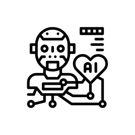 Premium Vector Black And White Artificial Intelligence Program Vector