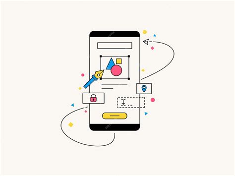 Premium Vector Mobile App Design Hand Drawn Vector Illustration For Ui Ux