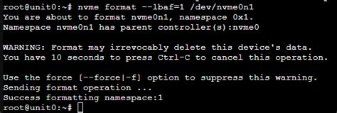 investigating nvme lba sizes and formatting for performance shlee