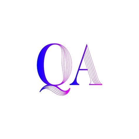 Premium Vector Minimalist Qa Logo Design