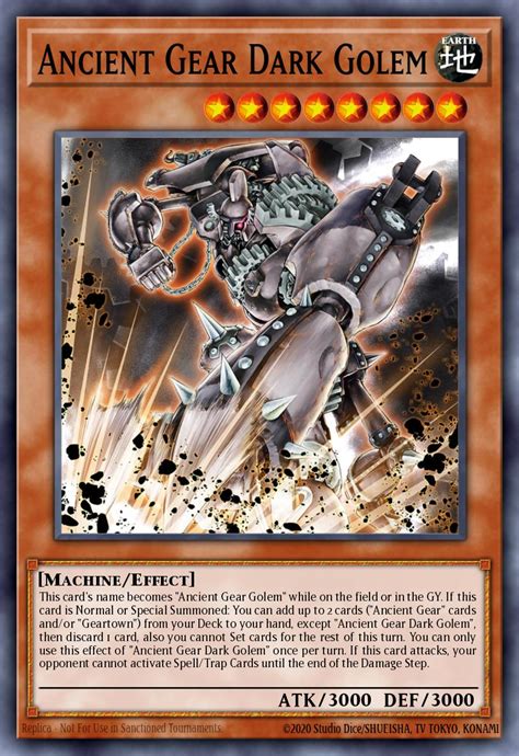 Ancient Gear Dark Golem Yu Gi Oh Card Database Ygoprodeck