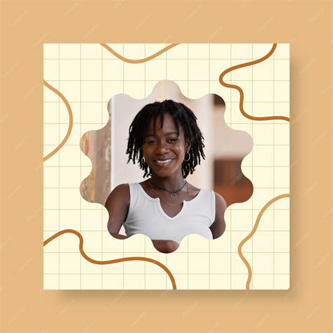 Изображение профиля в тикток с волнистой сеткой Бесплатно векторы